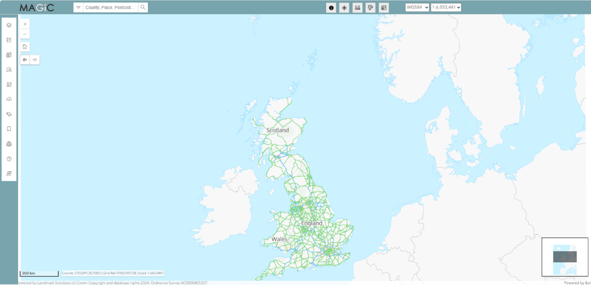 Magic Maps: change to service platform – Natural England