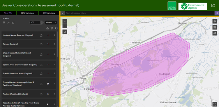 A new mapping tool to support beaver reintroductions and dispersal ...